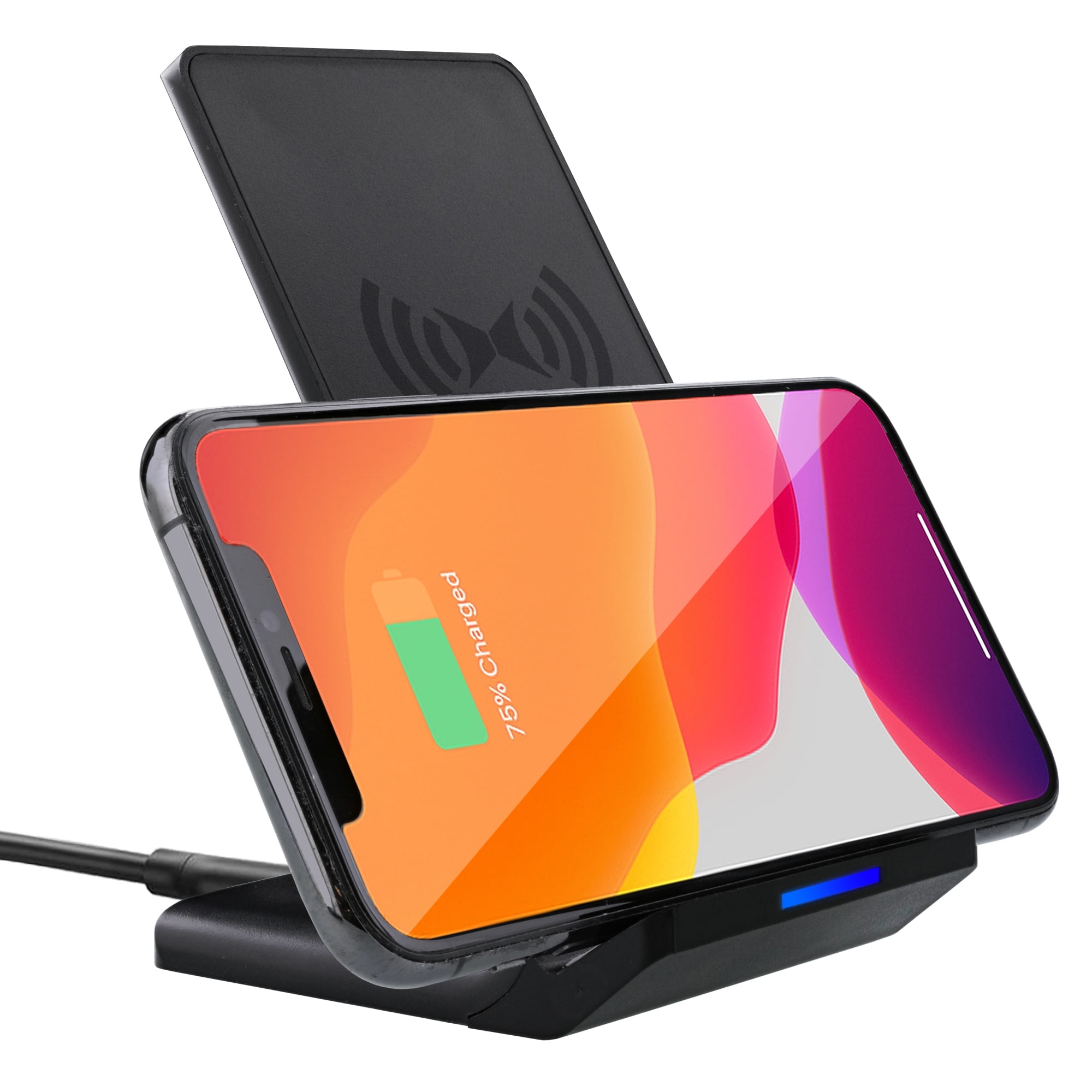 Xtreme 10W Standing Desktop Wireless Charger with 2 Viewing Positions ...