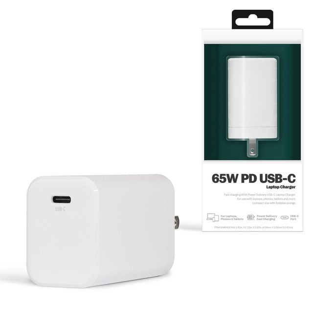 Xtreme 65W USB-C Wall Charger for Laptops with PD Power Delivery ...