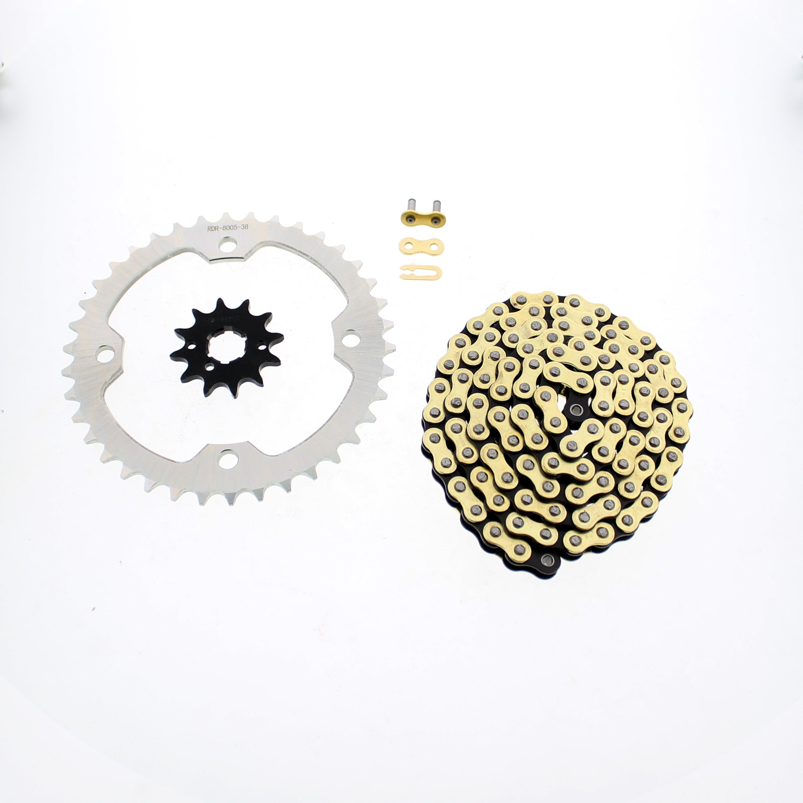 Xtreme 98L Gold MX Chain & Silver Sprocket 12/38 2012 2013 Yamaha ...