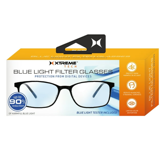 Xtreme Blue Light Blocking Glasses, Computer Glare Blocker, Reduces ...