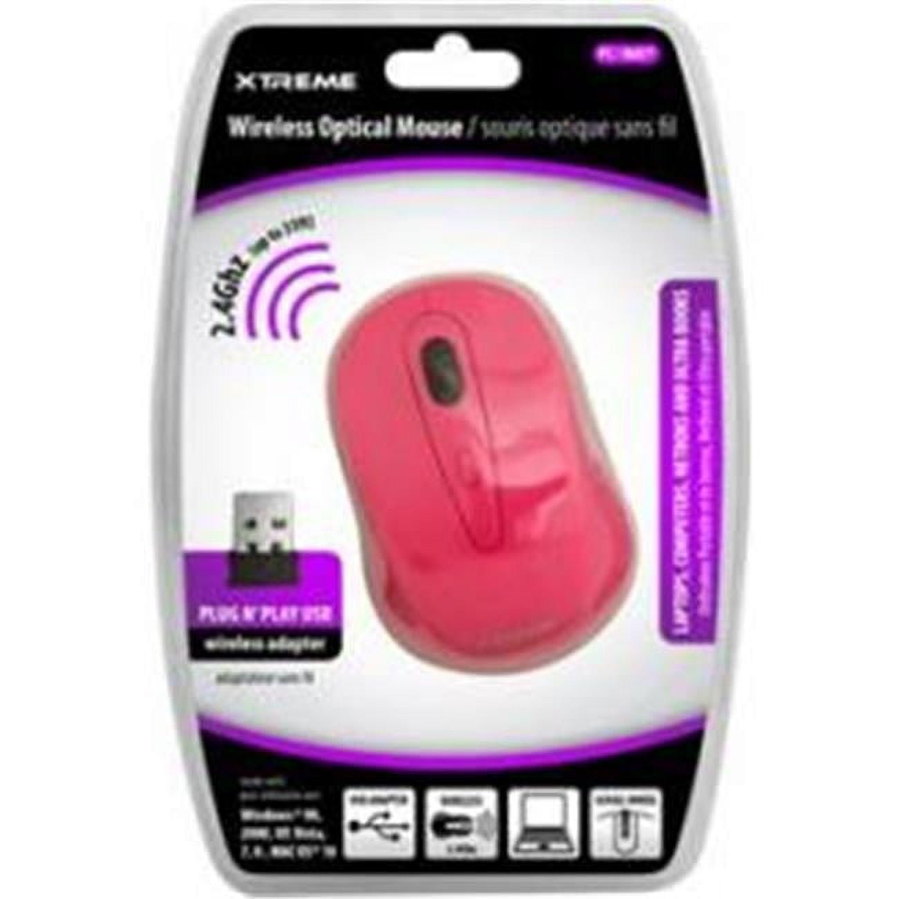 Xtreme Cables 95903 2.4 ghz. Wireless Optical Mouse - Pink - Walmart.com