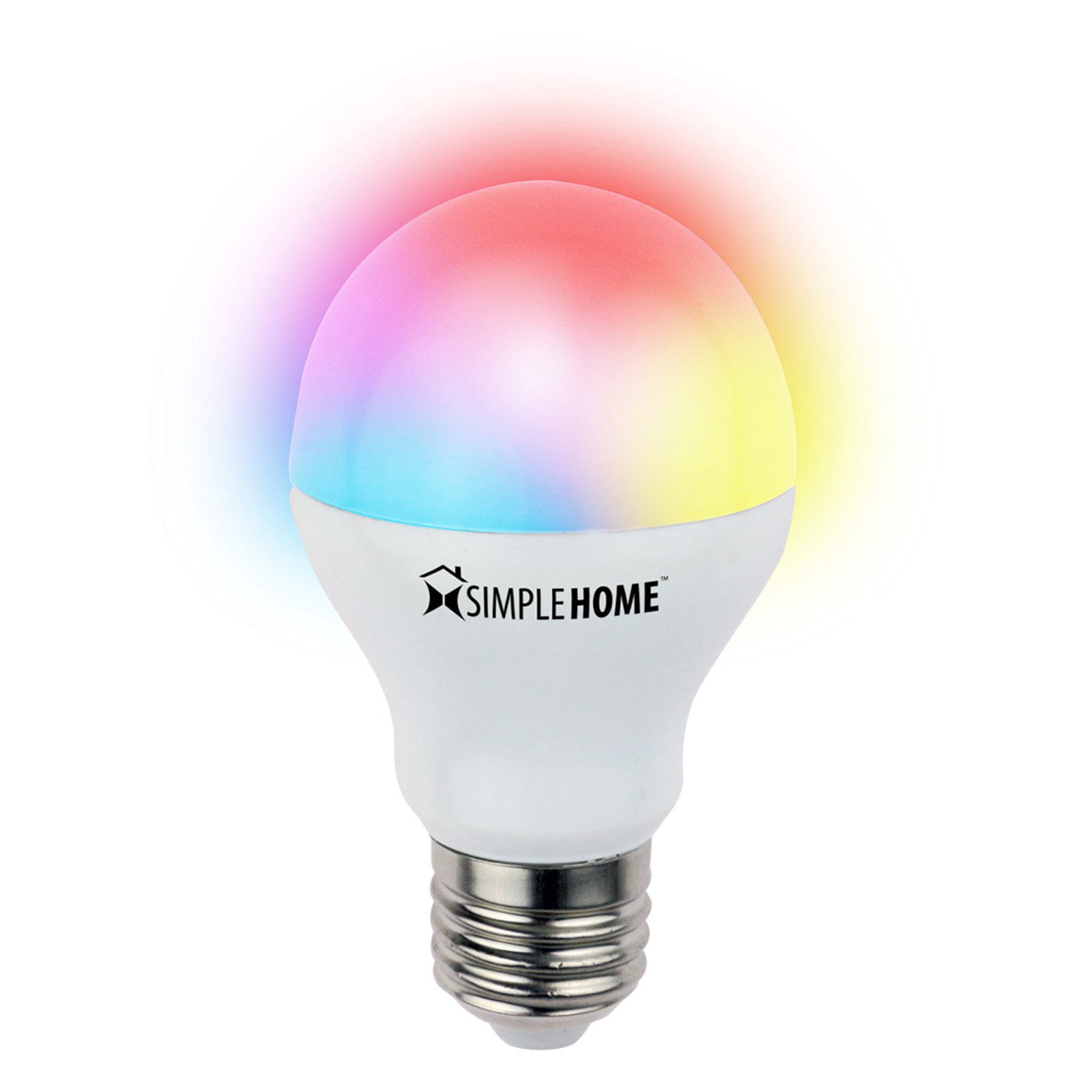 Xtreme Cables Simple Home Color Smart A19 Light Bulb, 60W Equivalent ...