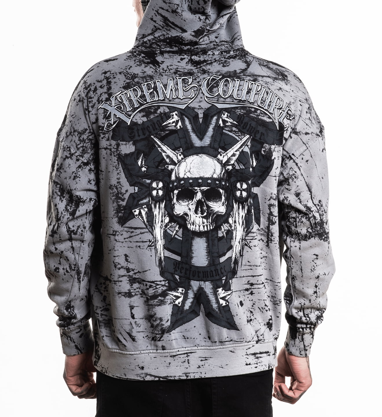 Xtreme Couture By Affliction Unisex Oversized Boxy Pullover Hoodie ...