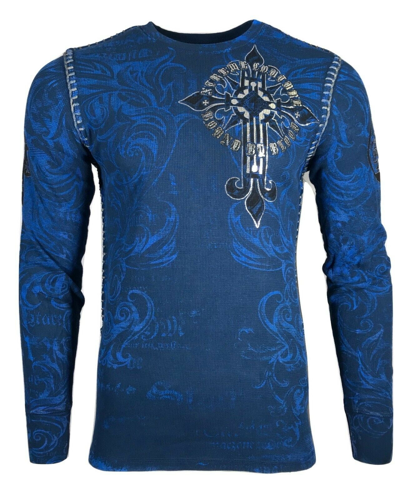 Xtreme Couture by AFFLICTION Men's T-Shirt HERCULES THERMAL Skull Biker ...