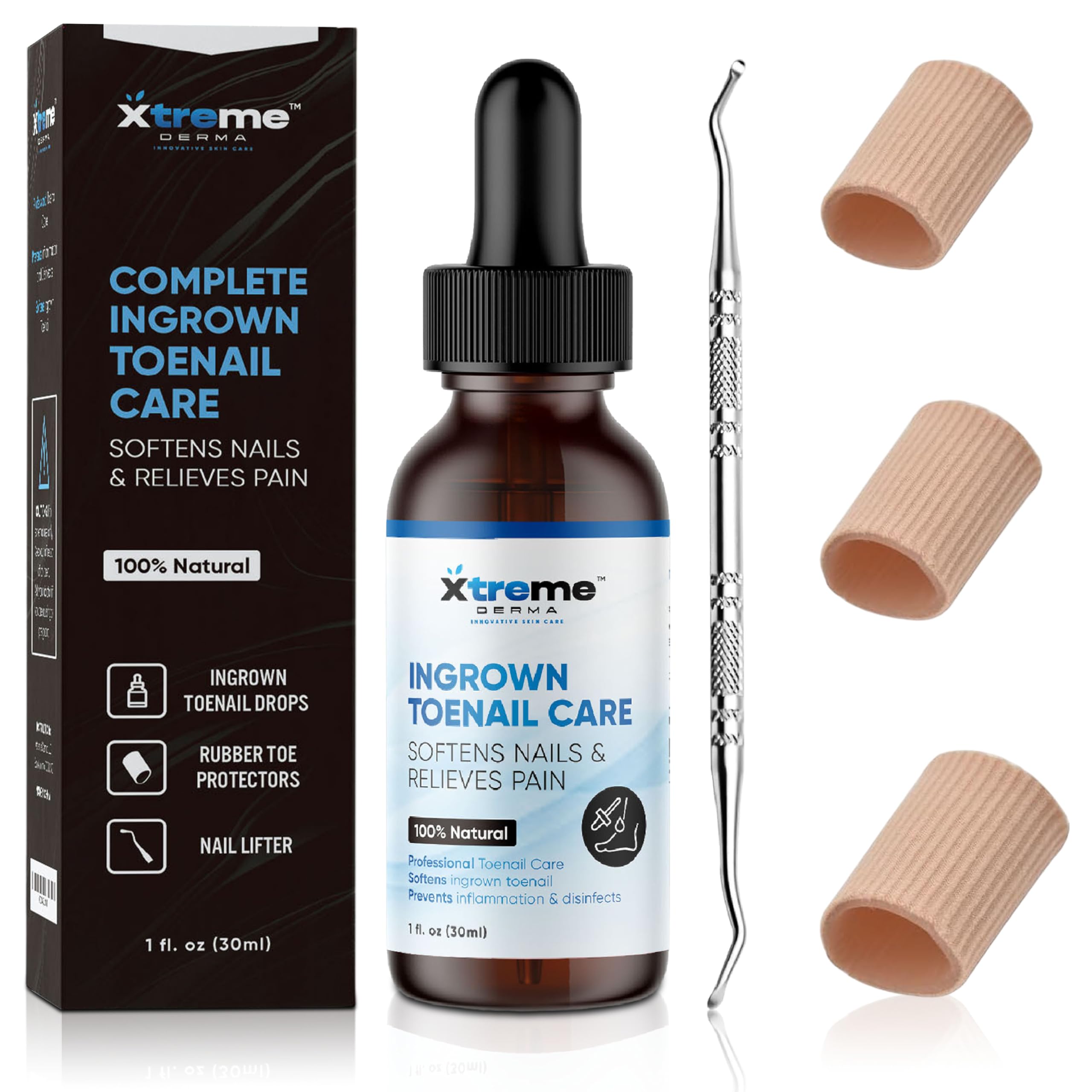 Xtreme Derma Ingrown Toenail Treatment - 3 in 1 Ingrown Toenail Removal ...