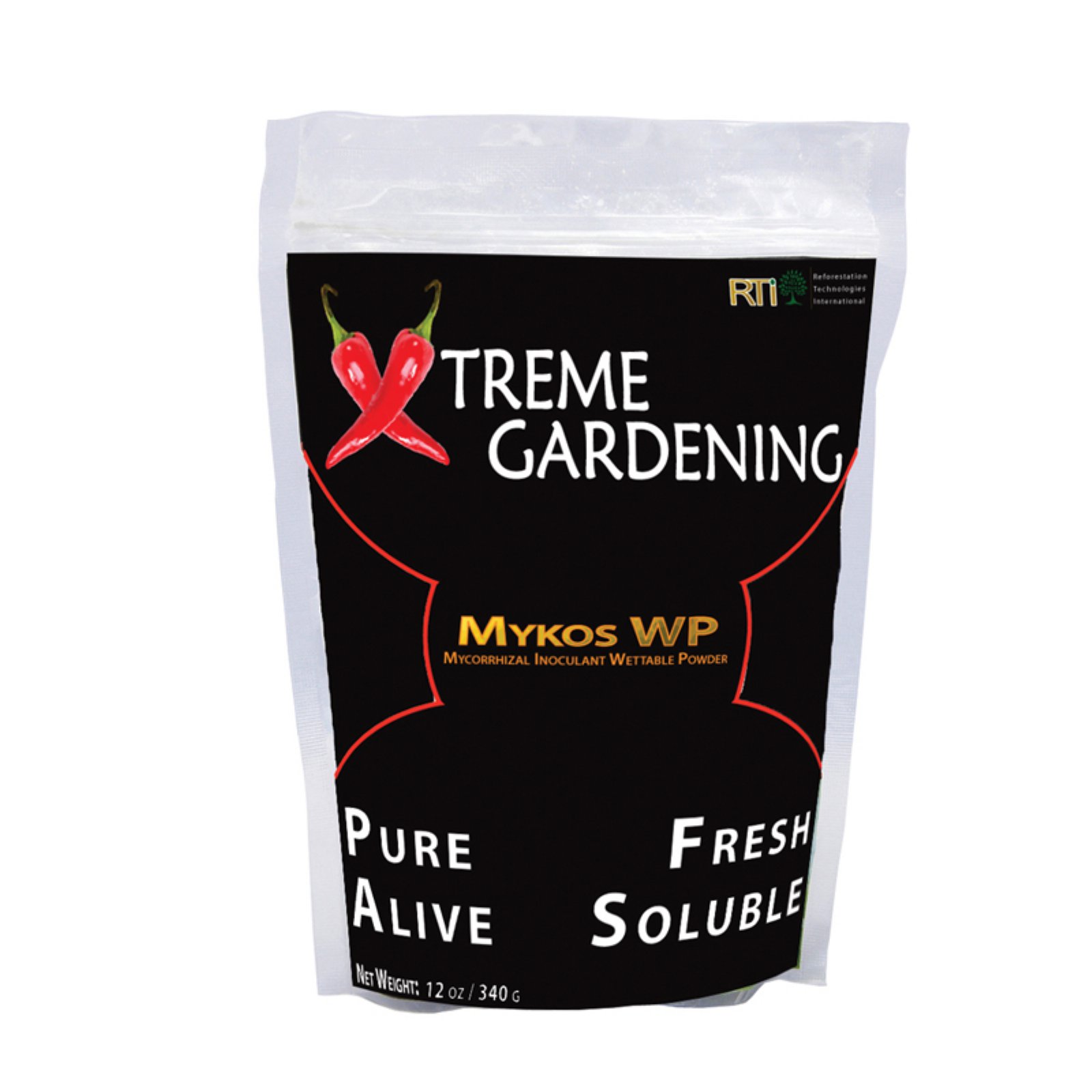 Xtreme Gardening Mykos WP Wettable Powder Hydroponic Root Enhancer, 12 ...