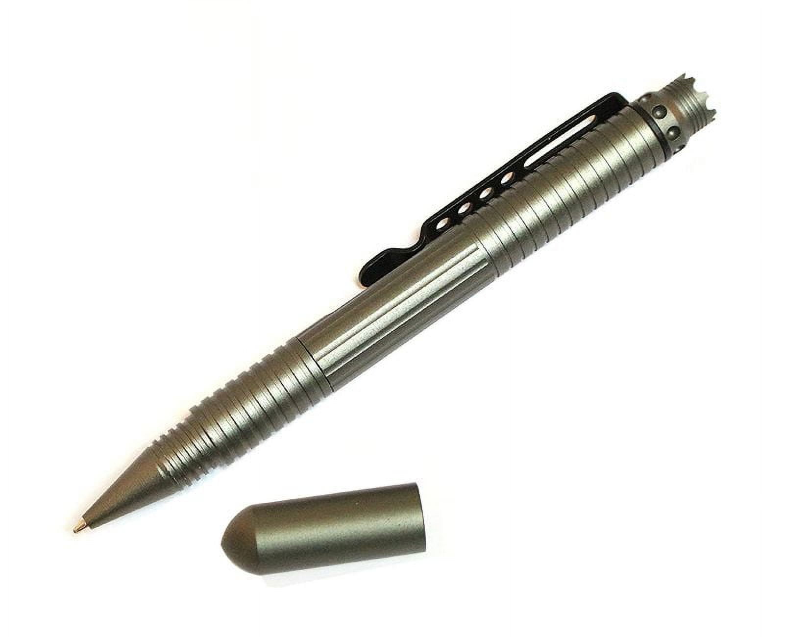 Xtreme Gray Tactical Ballpoint Pen with Clip Holder, Black Ink, 6 ...