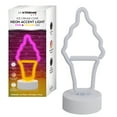 Xtreme Lit 10" Pink and Yellow Ice Cream Table Neon Lamp, 4 Hour Timer ...