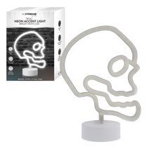 BrightSide 12" Heart Shaped LED Neon Table Light, Pink, Battery-Powered ...