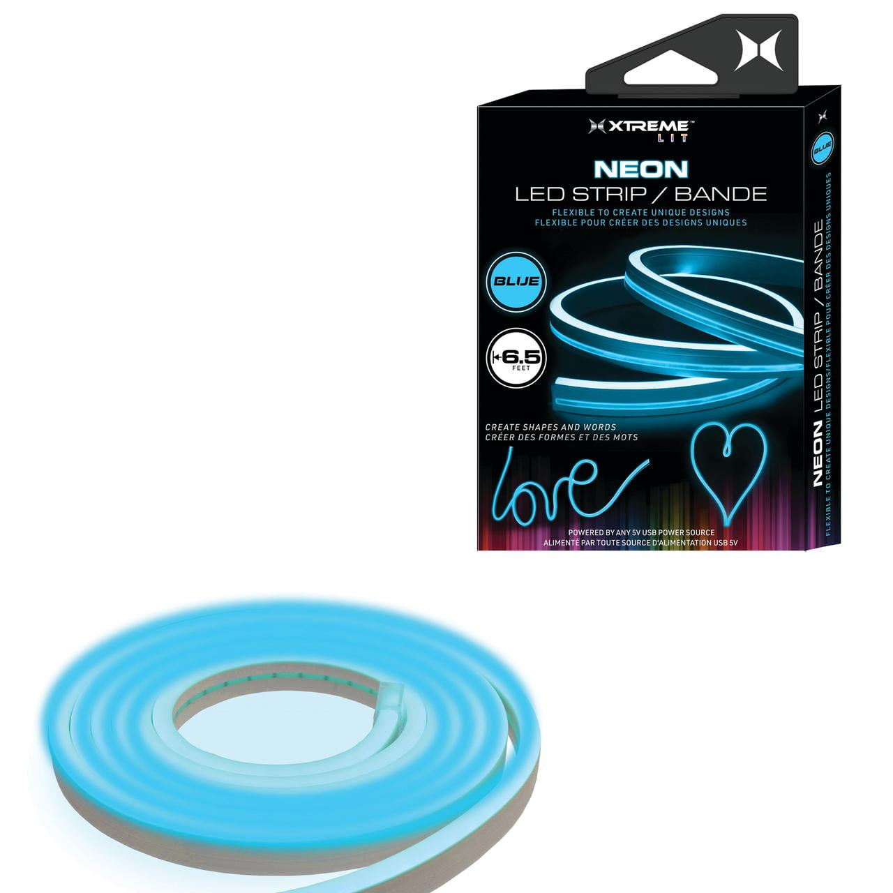 Xtreme Lit Blue 6.5ft Neon-LED Strip, Bendable/Durable, Make Unique and ...