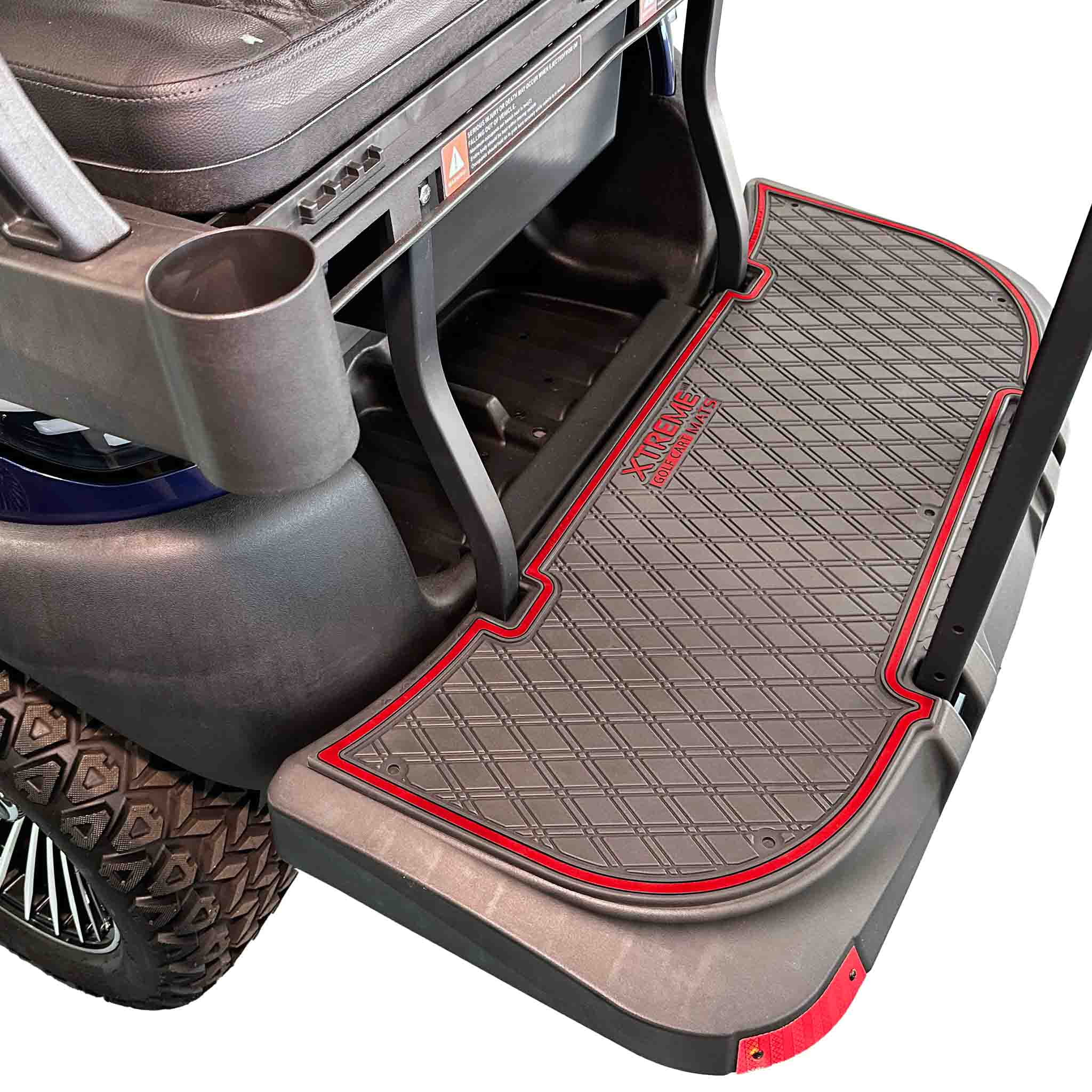 Xtreme Mats Golf Cart Mat for Rear Facing Foot Rests & Rear Seat Kits - Fits Bintelli / Atlas ...