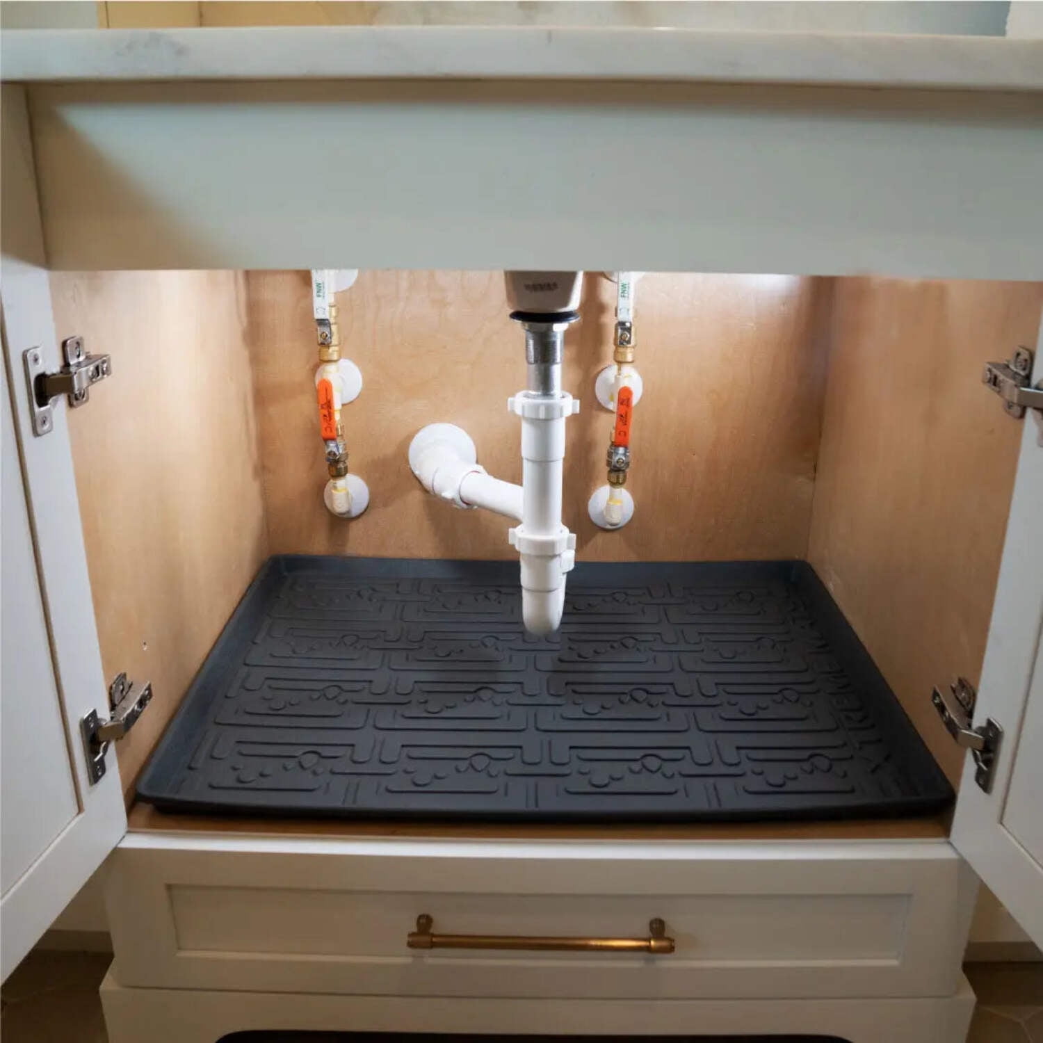 Xtreme Mats - Waterproof Under Sink Mat, 22" 1/4 x 19" 1/4, Cabinet ...