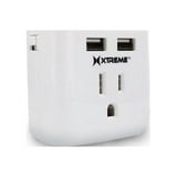 Xtreme Night Light Plug with 2 USB Ports and 1 AC Outlet Quick Charging ...