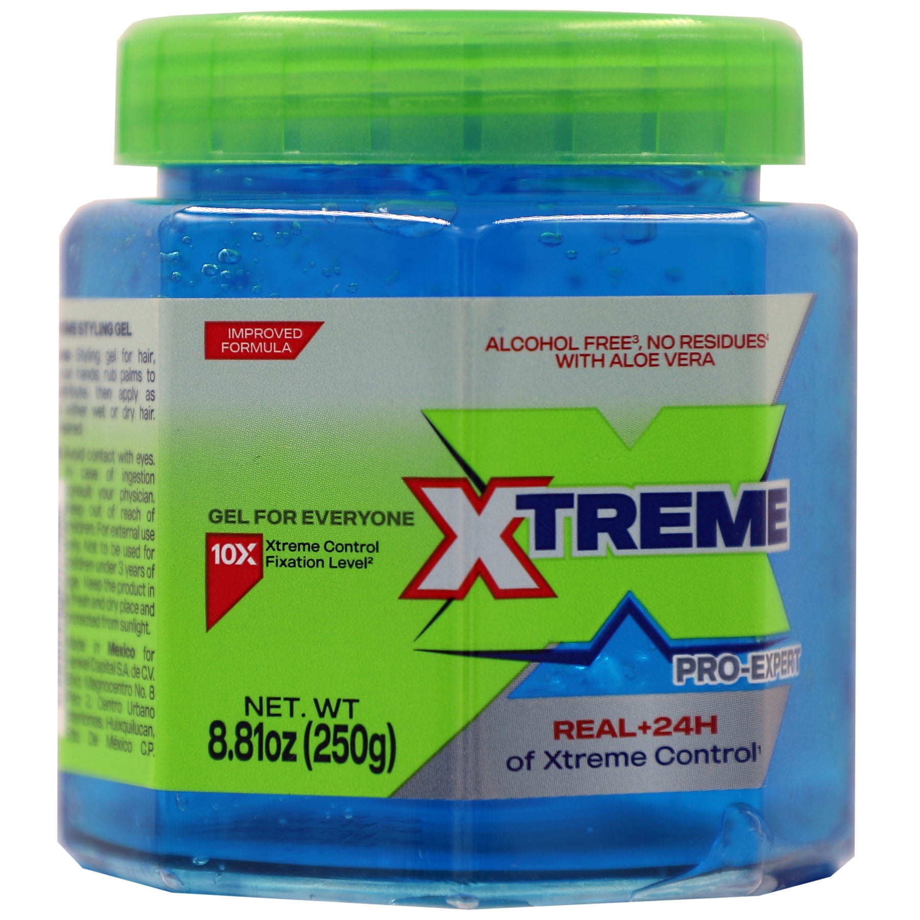 Xtreme Professional Economy Blue Hair Gel, Provides Long-Lasting Hold 8 ...