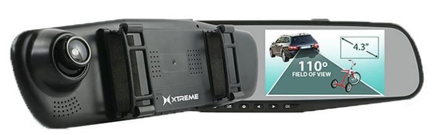 Xtreme XT-XBC61002BLK Rearview Mirror Dual Dash and Backup Camera ...