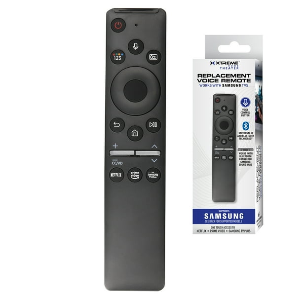 Xtreme Samsung Replacement Black Bluetooth Television Remote, Netflix ...