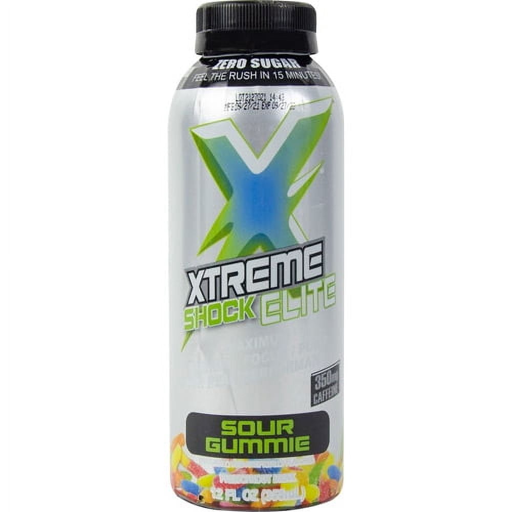 Xtreme Shock Elite RTD Pre-Workout Energy Drink, Sour Gummie, Sugar ...