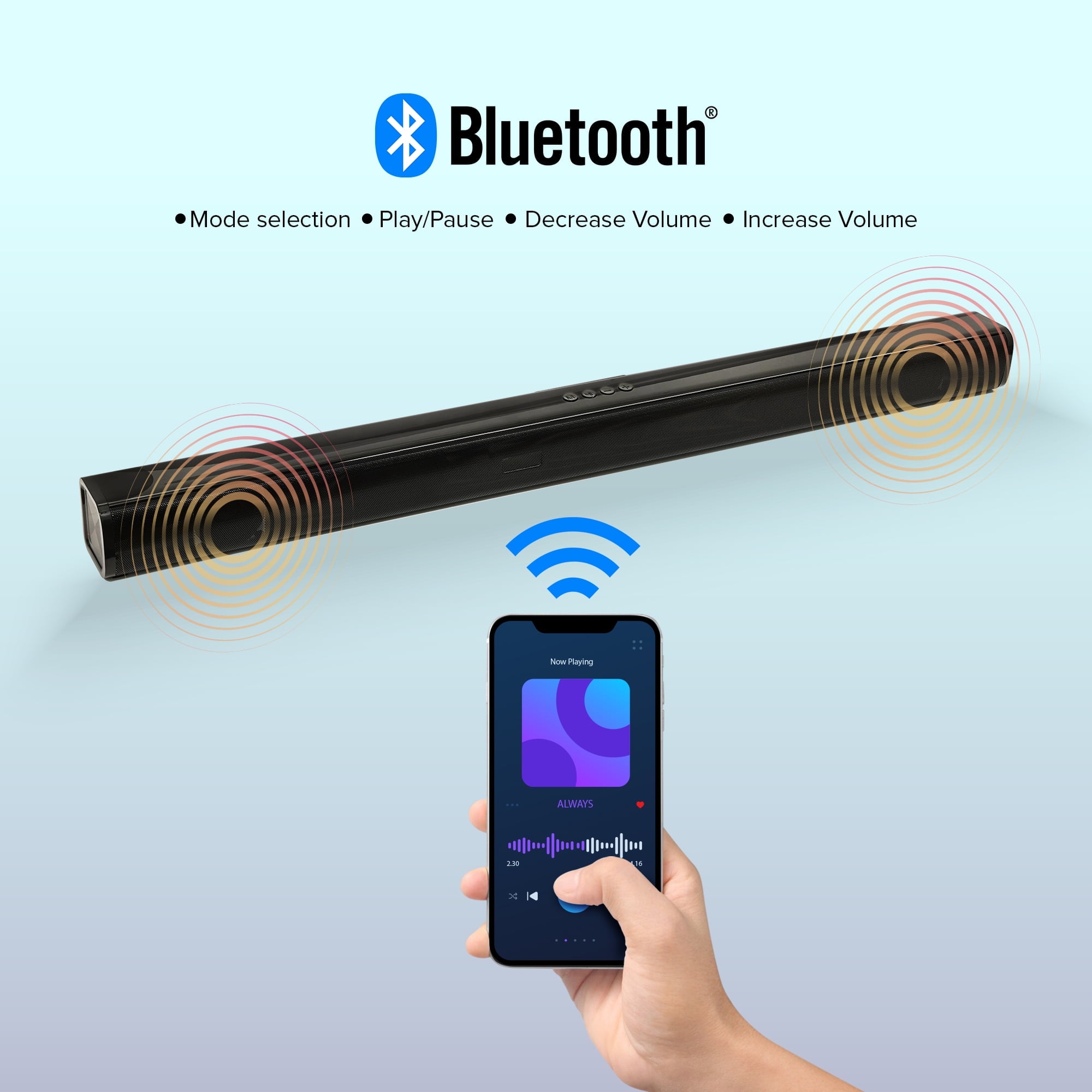 Xtreme Sound 32" Bluetooth Home Theater Soundbar with Built-in Controls ...