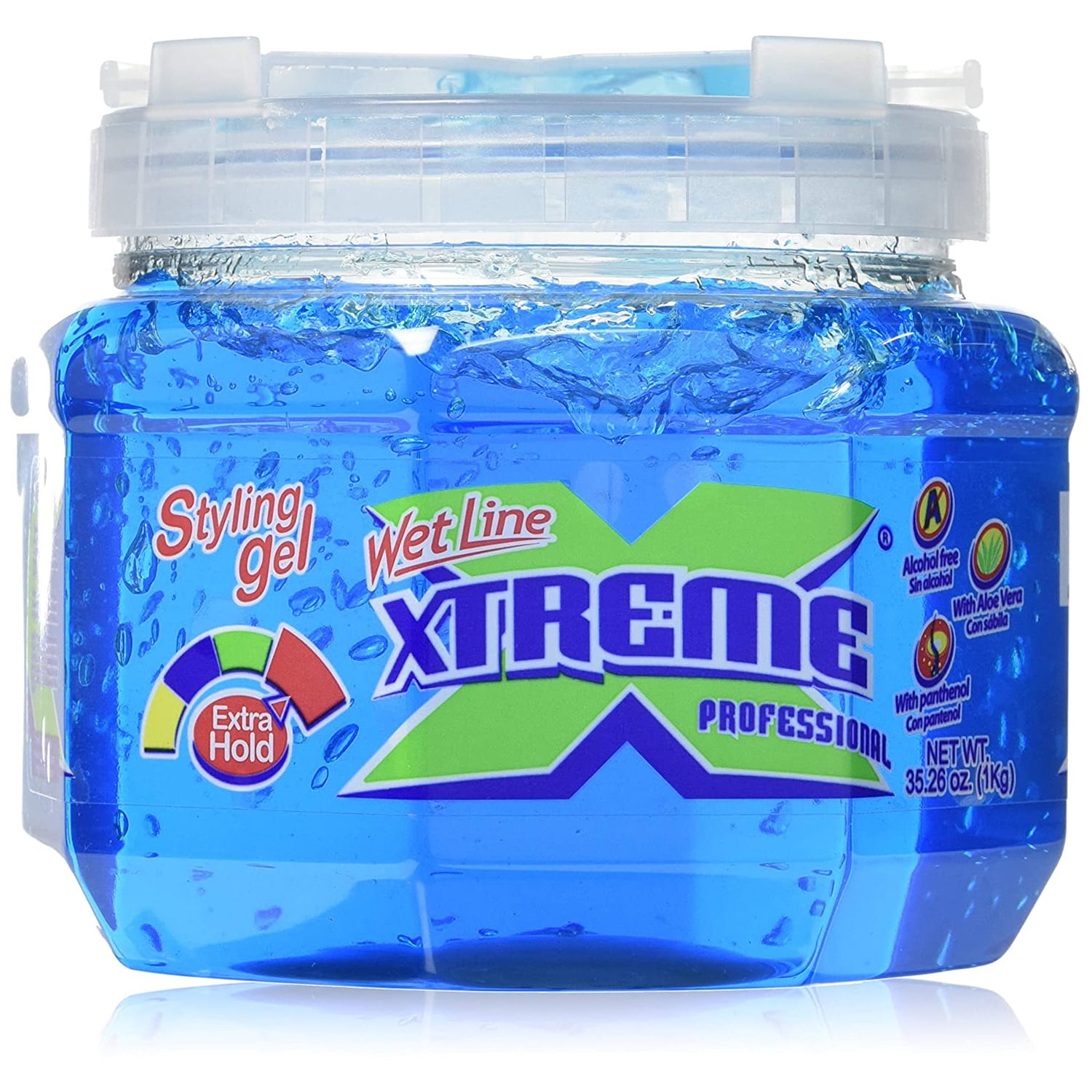 Xtreme Wet Line Styling Gel Blue, 35.27 Oz., Pack of 3 - Walmart.com