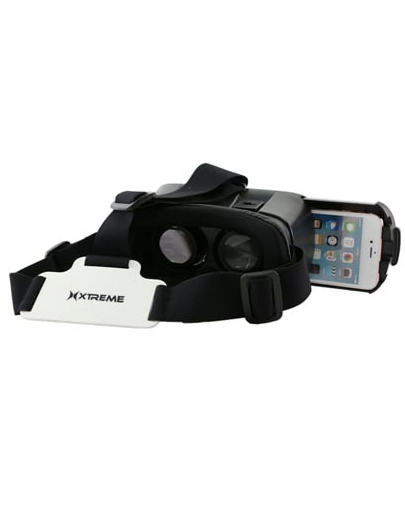 Xtreme White 3D VR Viewer Glasses, Smartphone Compatibility, Adjustable ...