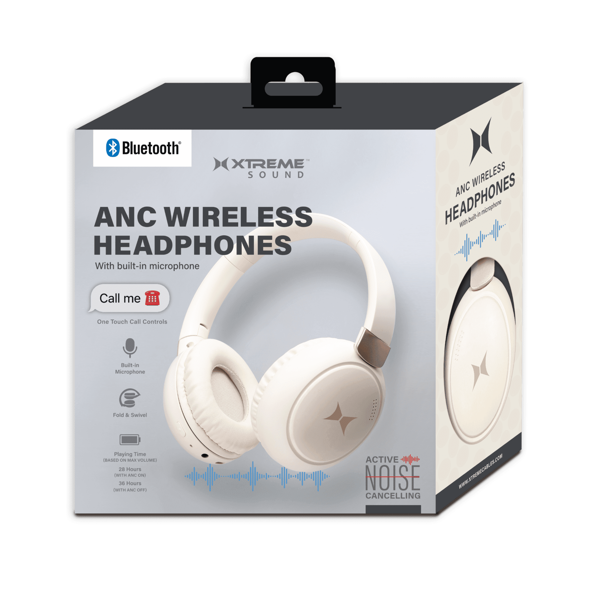 Xtreme Wireless Bluetooth Headphones with Microphone & Active Noise ...