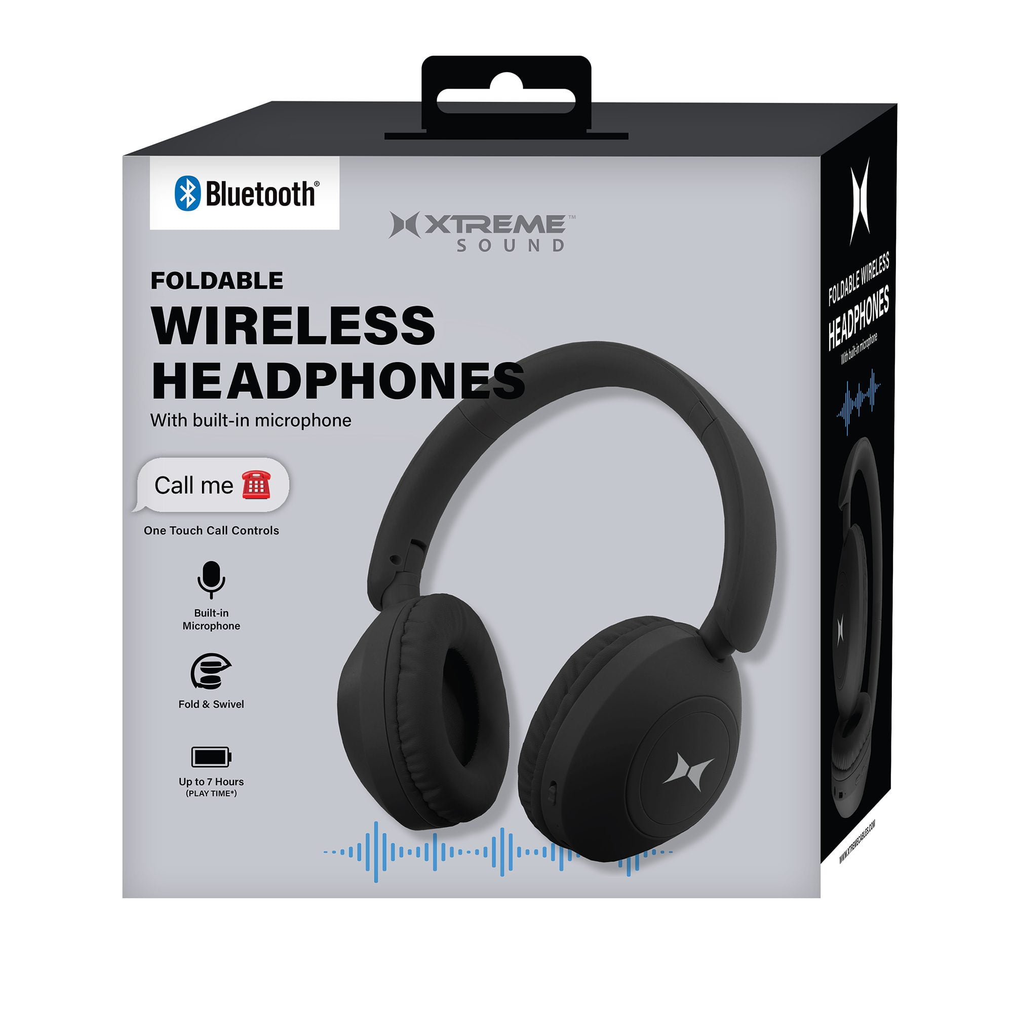 Xtreme Wireless Bluetooth Headphones with Microphone, Over the Ear ...