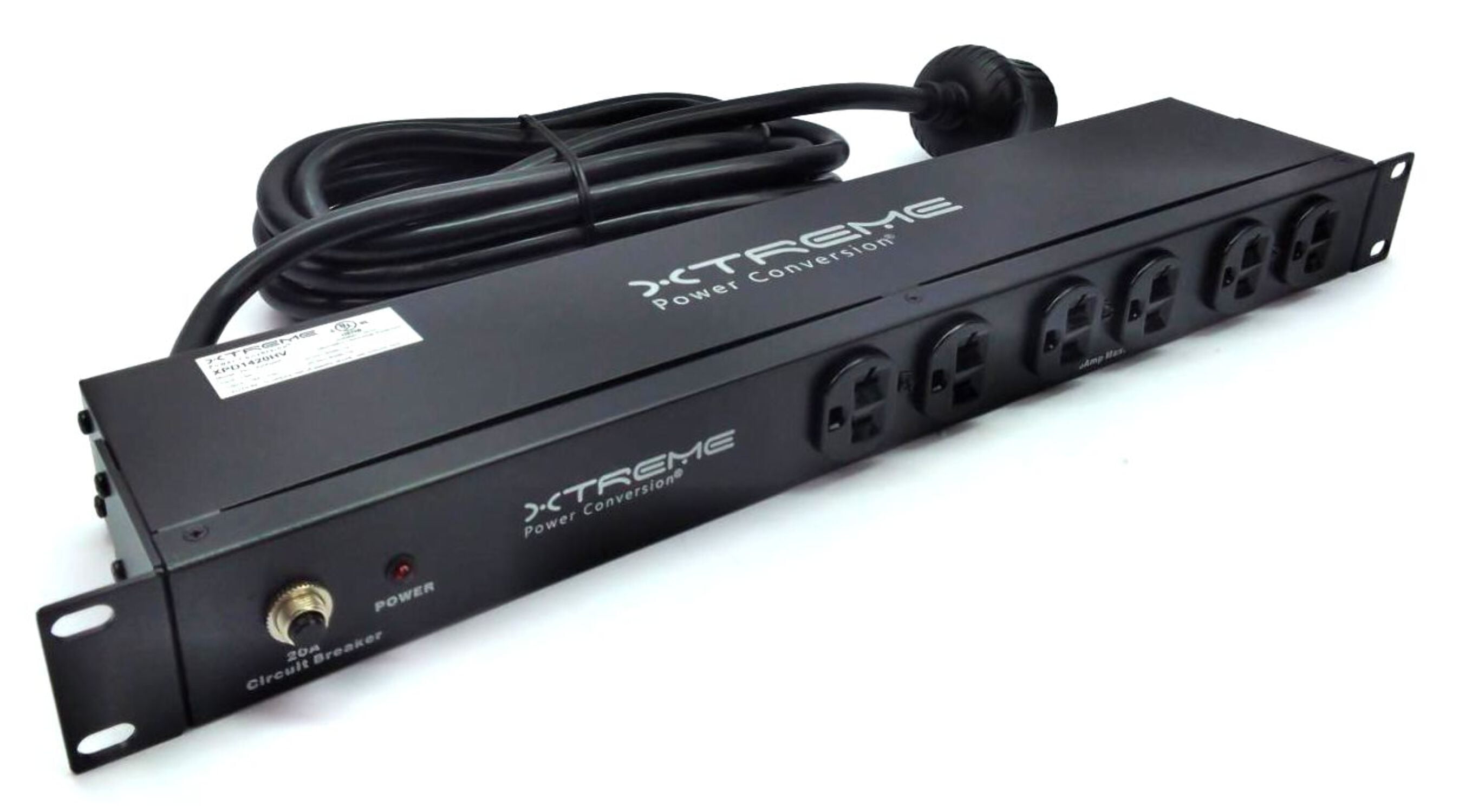 Xtreme XPD1420HV Power Conversion Panel 12' Cord Basic PDU L5-20P Plug ...