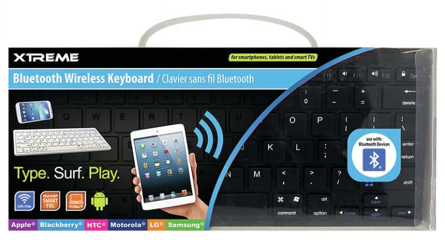 Xtreme XT-59591 Bluetooth Wireless Keyboard (Black) - Walmart.com