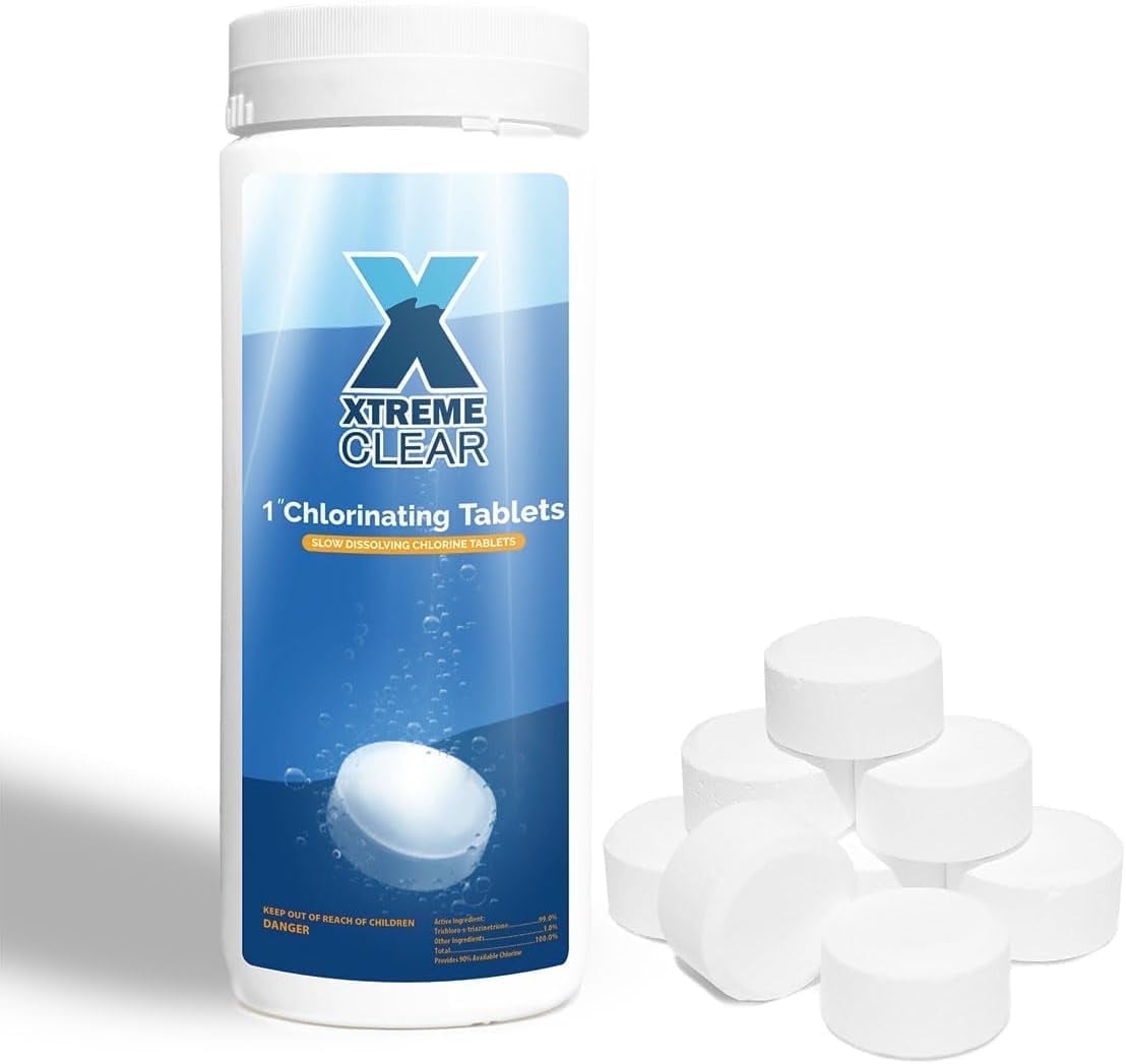 XtremepowerUS XtremeClear 1" Stabilized Chlorine Tablets, Hot Tub ...