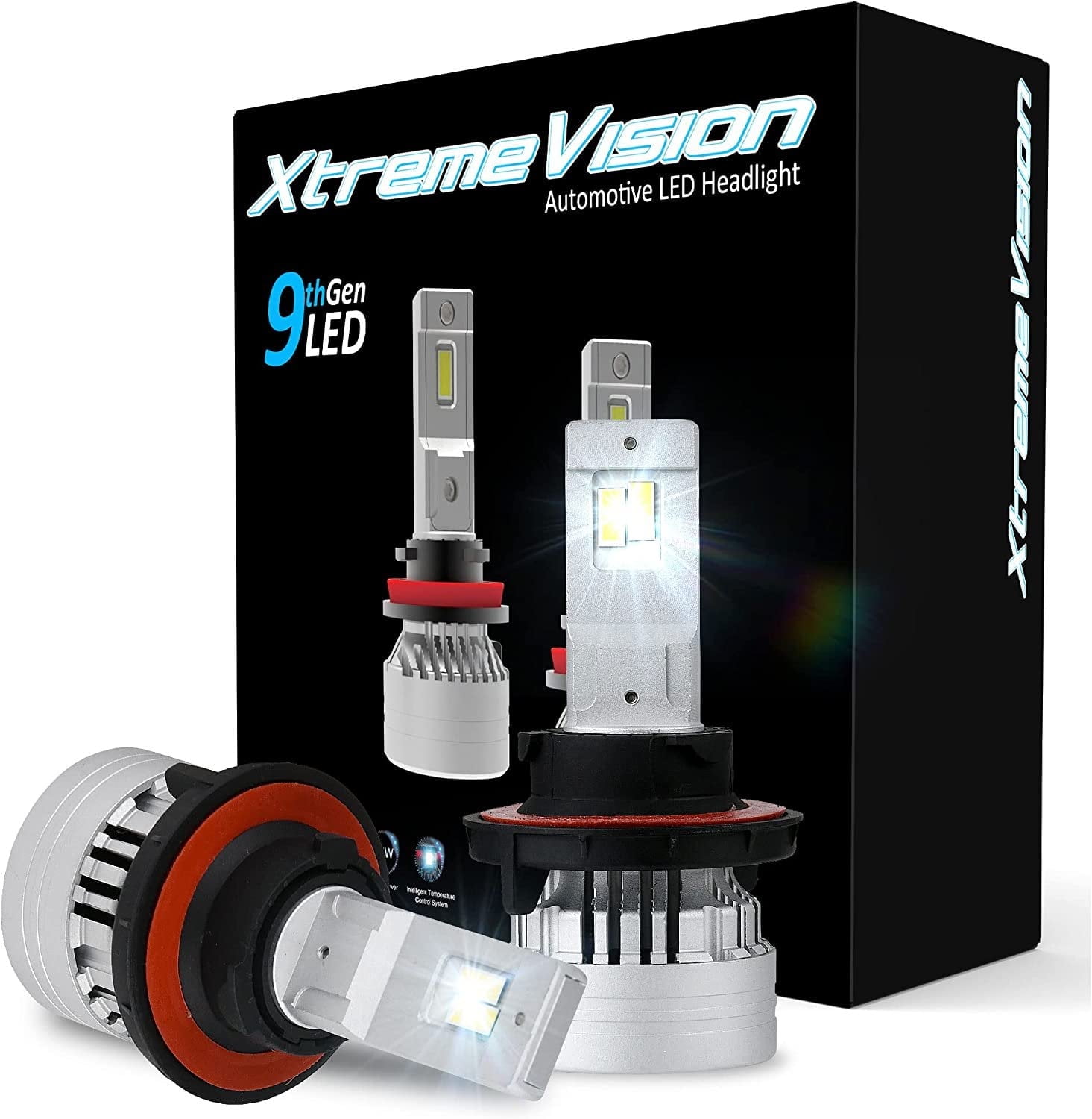 XtremeVision 9G H13 LED Hi/Lo Headlight Bulb - 90W LED Conversion Kit ...