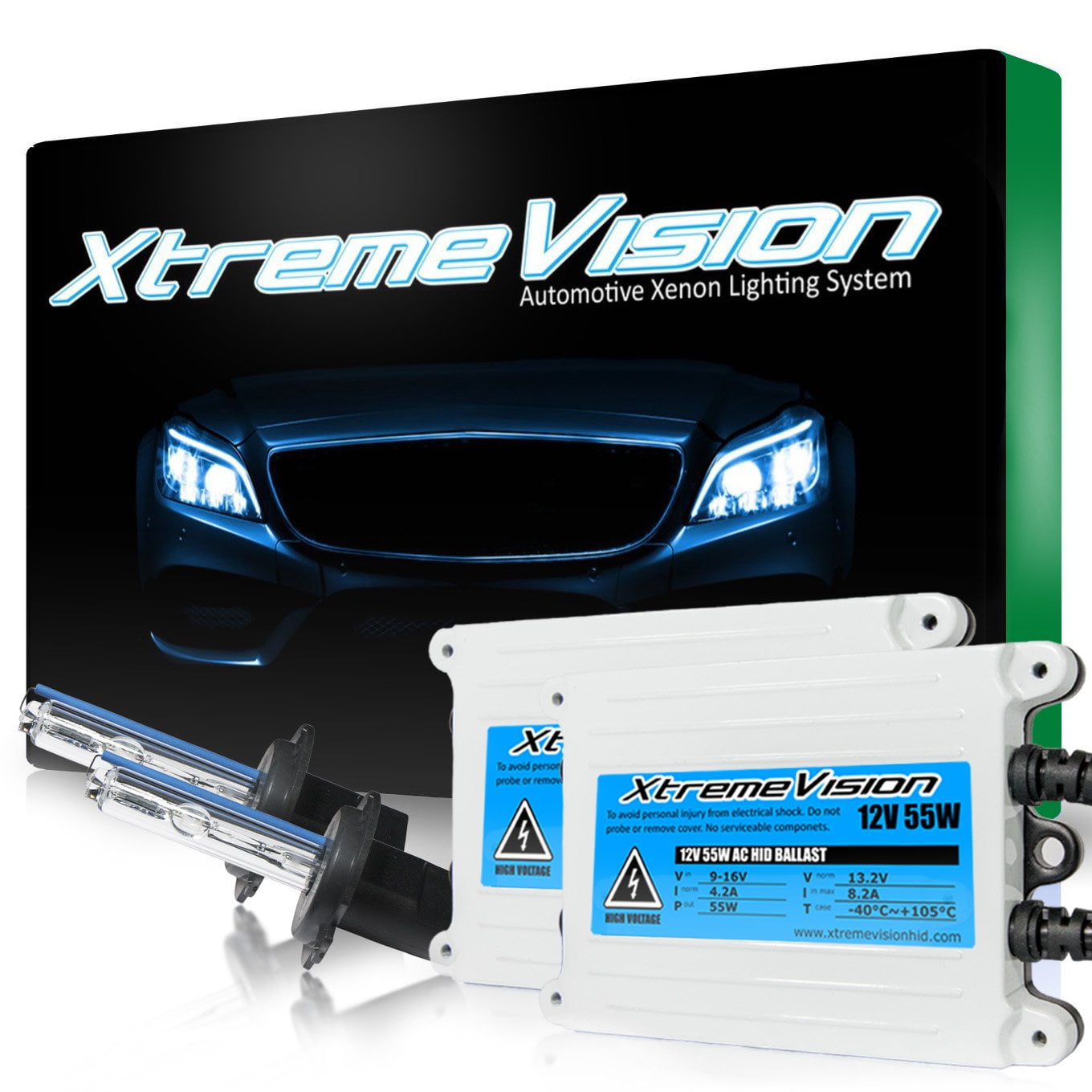 XtremeVision AC 55W HID Kit Xenon Light Headlight H7 4300K - Bright ...