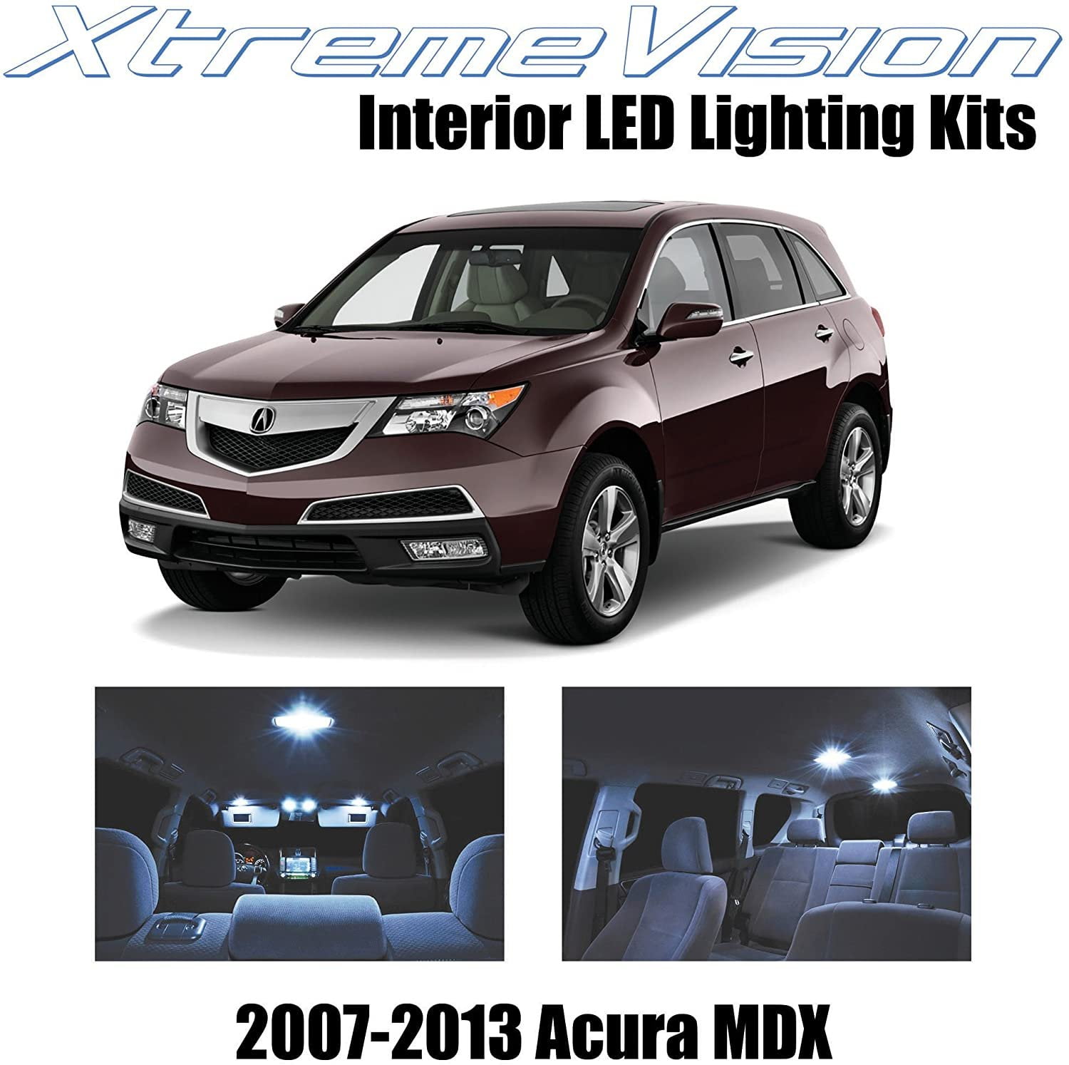 XtremeVision Interior LED for Acura MDX 2007-2013 13 pcs Cool White ...