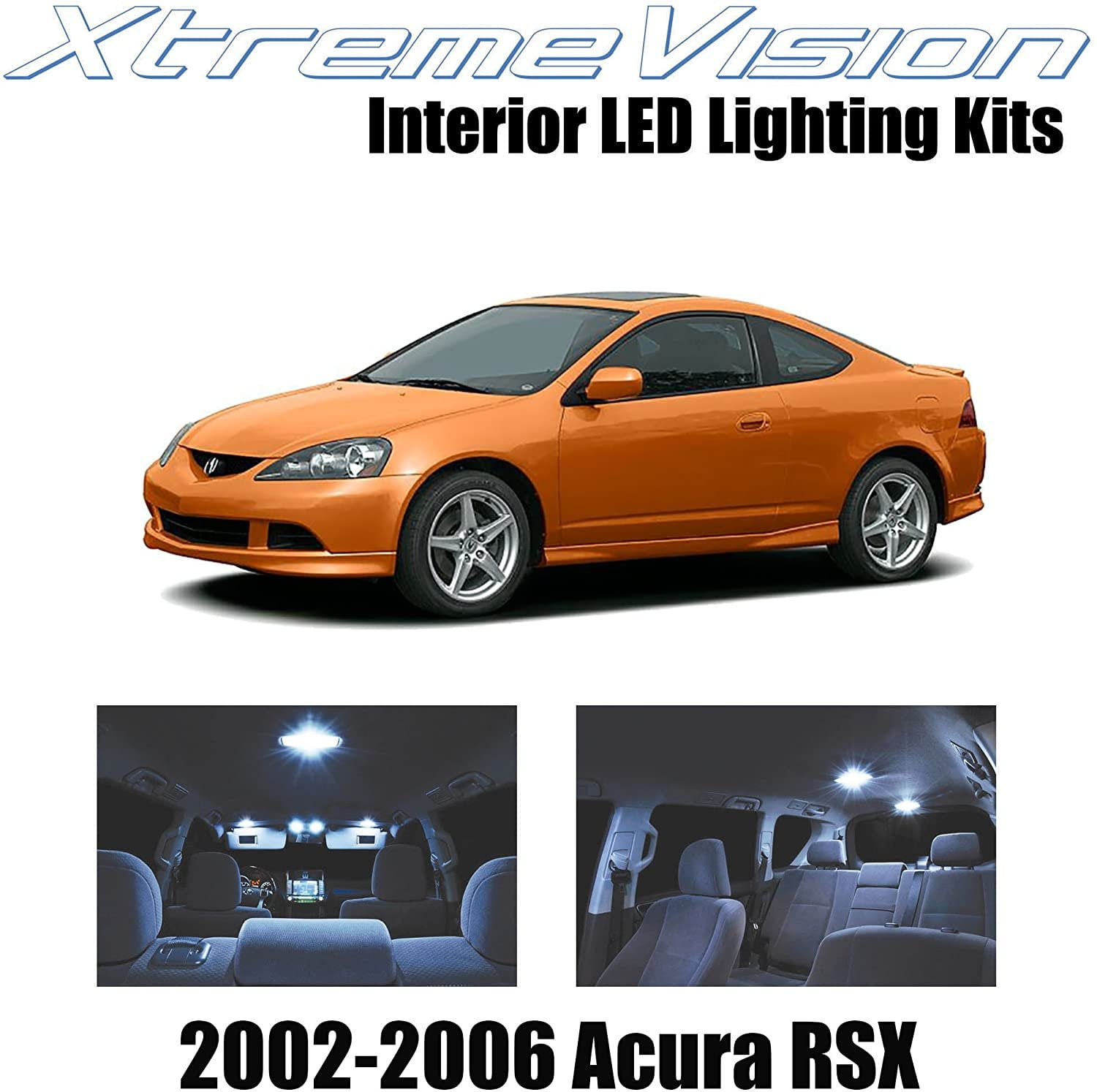 XtremeVision Interior LED for Acura RSX 2002-2006 10 pcs Cool White ...