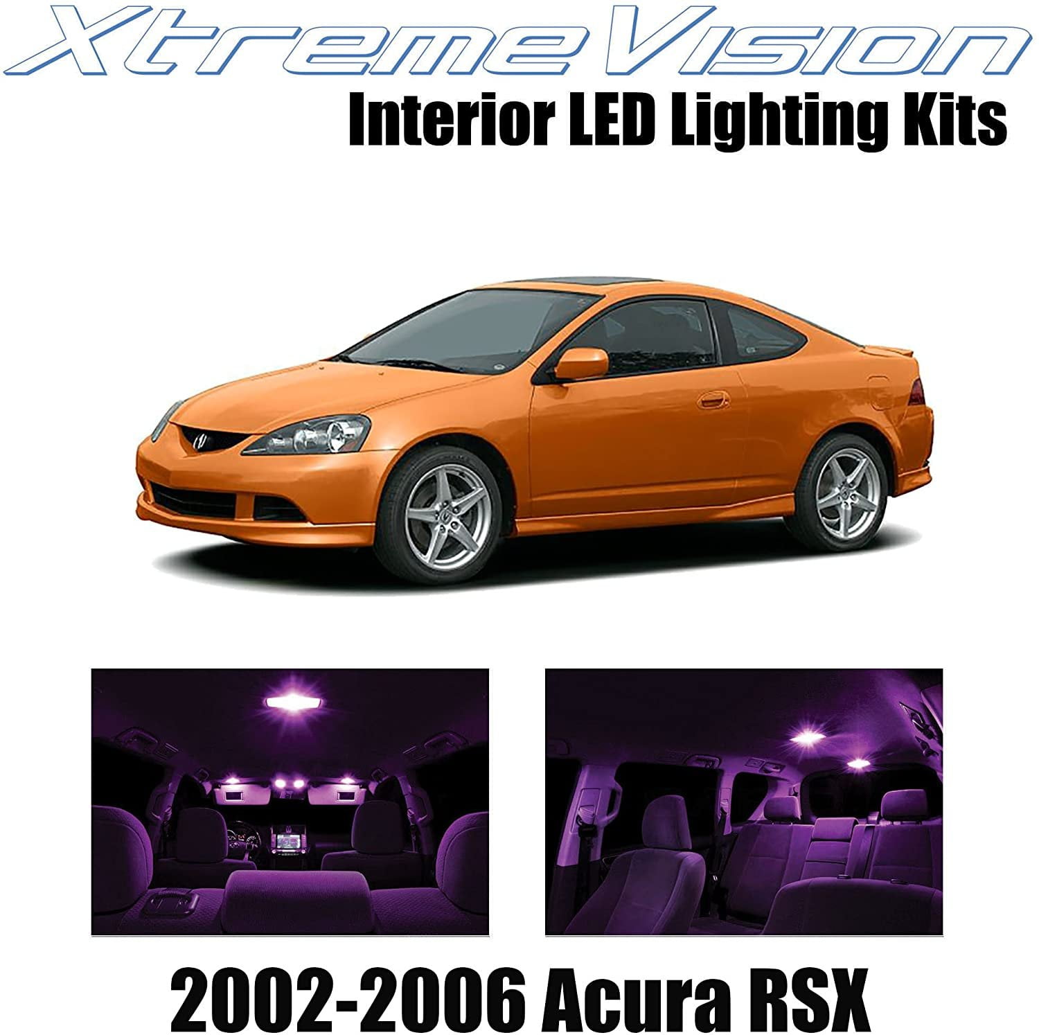 XtremeVision Interior LED for Acura RSX 2002-2006 10 pcs Pink Interior ...
