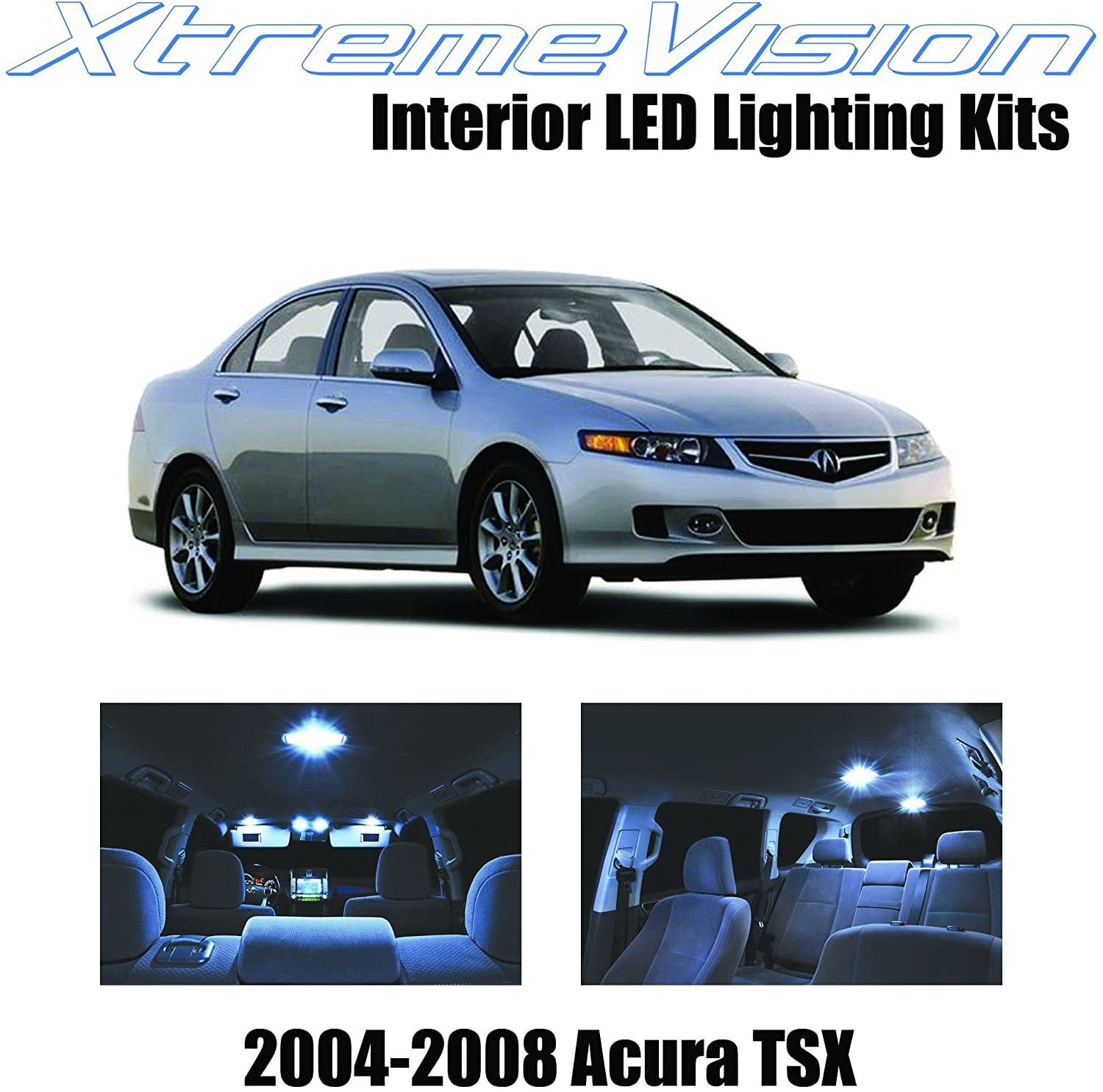 XtremeVision Interior LED for Acura TSX 2004-2008 8 pcs Cool White ...