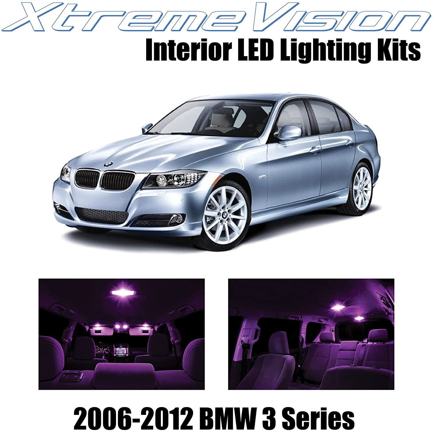 XtremeVision Interior LED for BMW 3 Series E90 E92 M3 2006 2012 18 pcs Pink Interior LED Kit Installation Tool