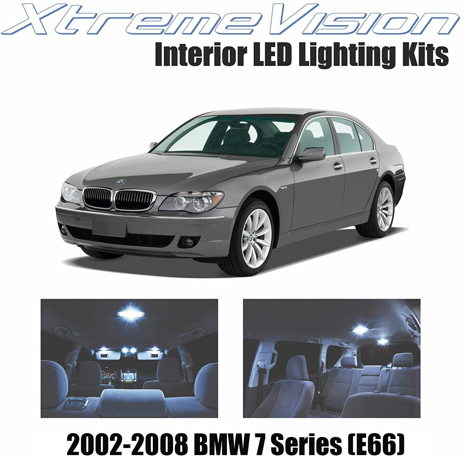 XtremeVision Interior LED for BMW 7 Series E66 2002-2008 14 Pieces Cool ...