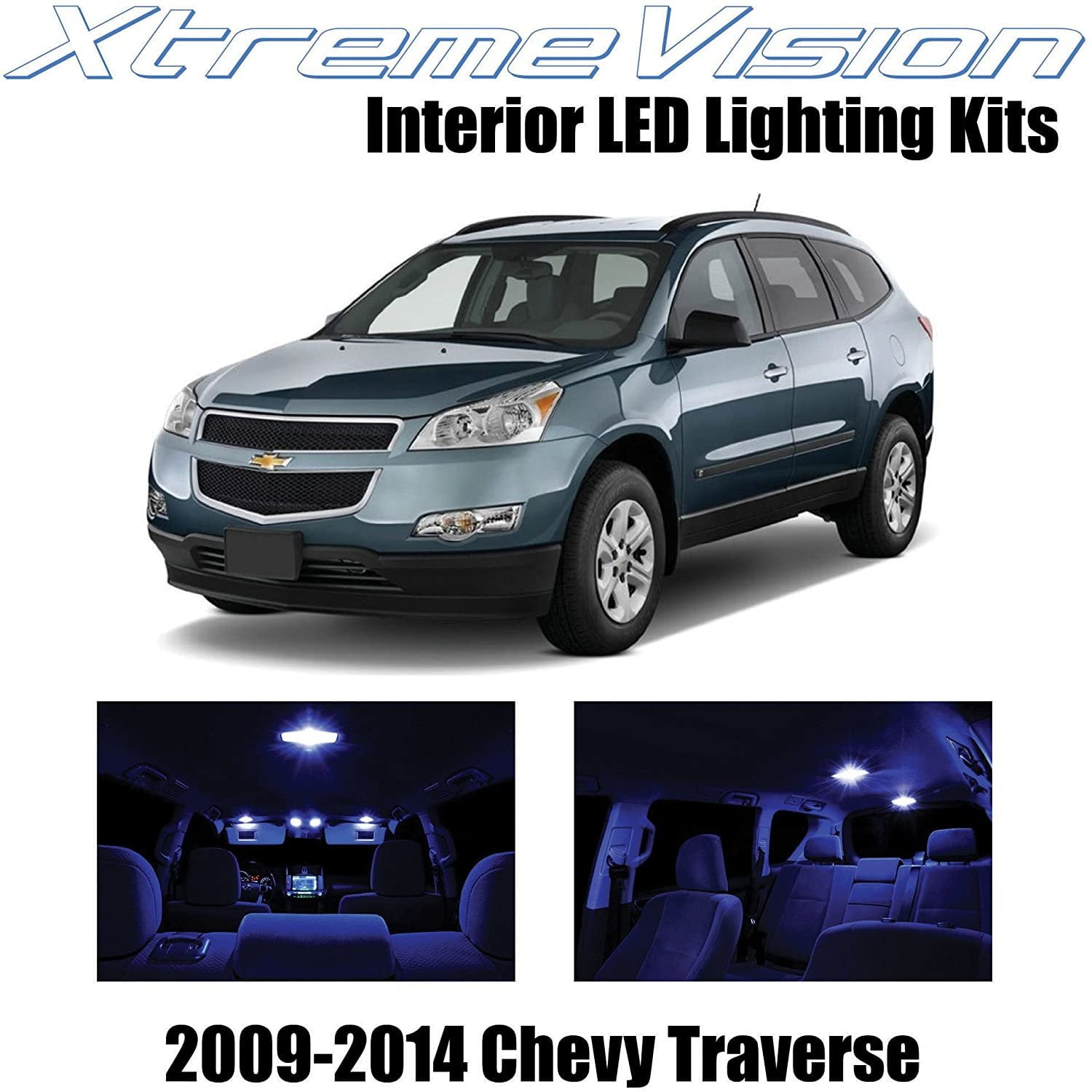 XtremeVision Interior LED for Chevy Traverse 2009-2014 6 pcs Blue ...