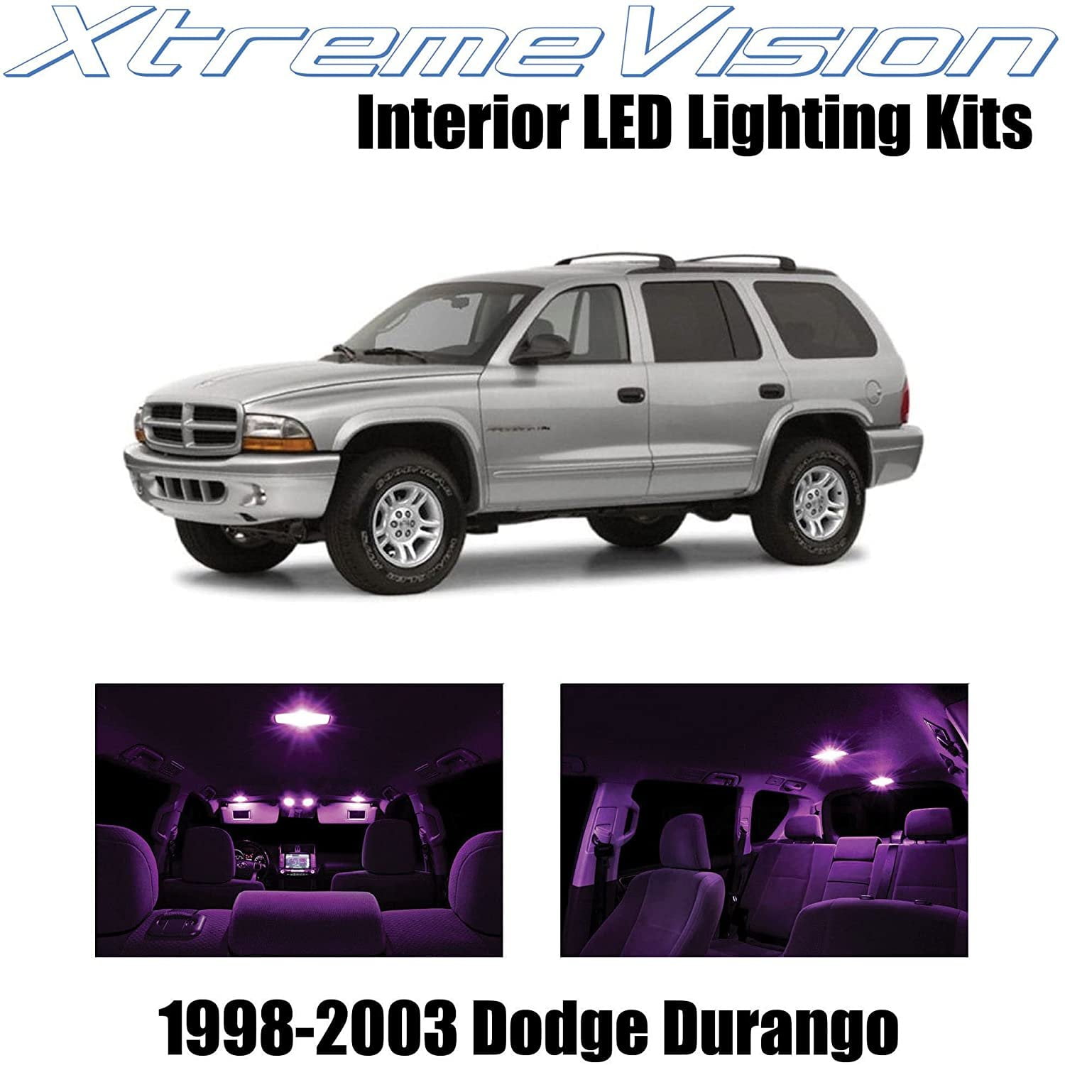 XtremeVision Interior LED for Dodge Durango 1998-2003 6 pcs Pink ...
