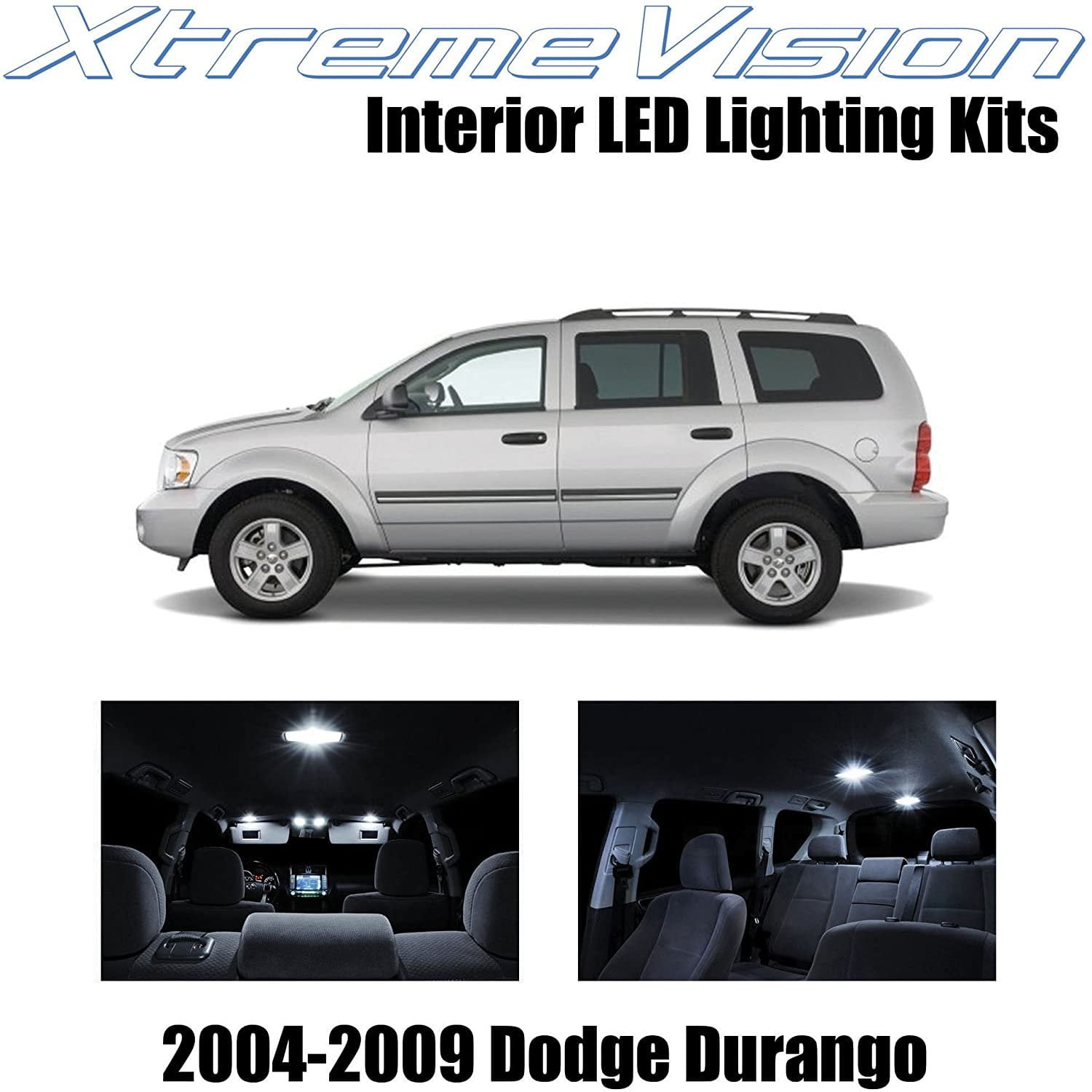XtremeVision Interior LED for Dodge Durango 2004-2009 7 pcs Pure White ...