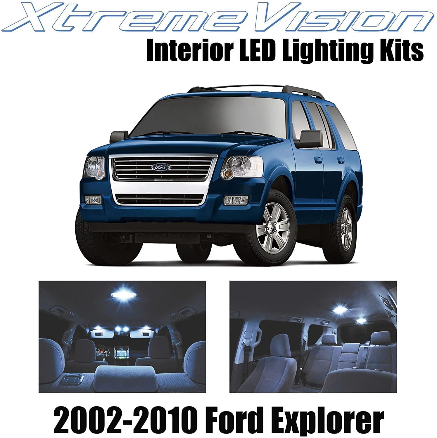 XtremeVision Interior LED for Ford Explorer 2002-2010 10 pcs Cool White ...