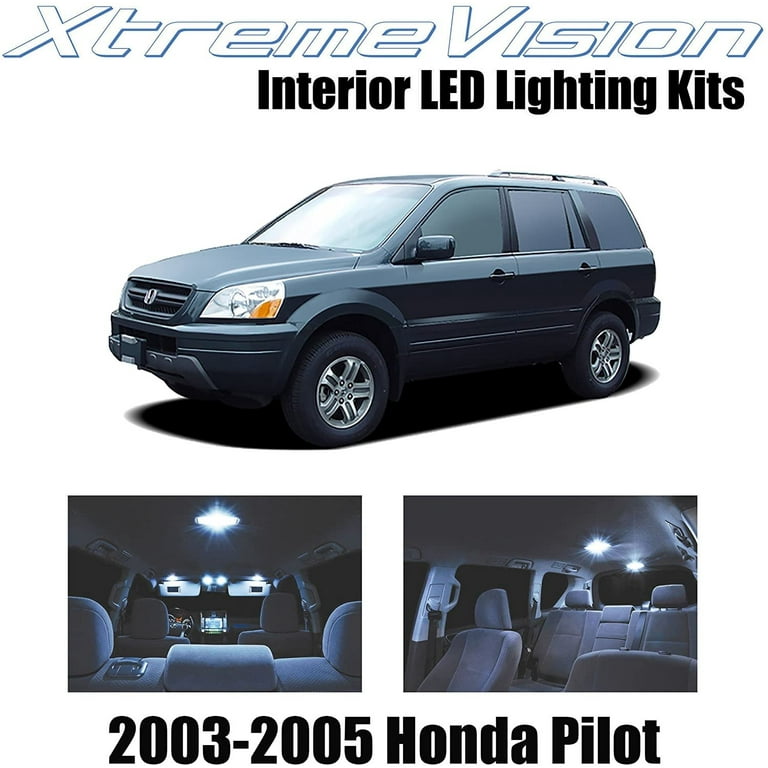 XtremeVision Interior LED for Honda Pilot 2003 2005 10 pcs Cool White Interior LED Kit Installation Tool Walmart