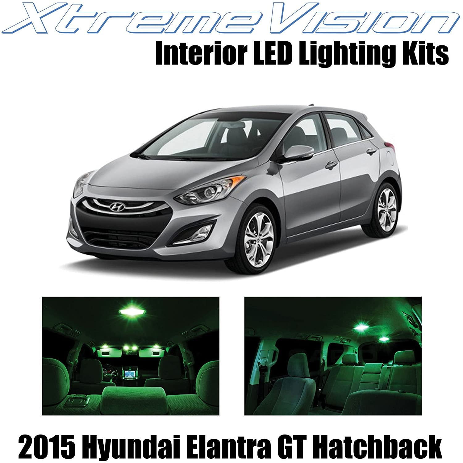 XtremeVision Interior LED for Hyundai Elantra GT Hatchback 2015+ 9 pcs ...