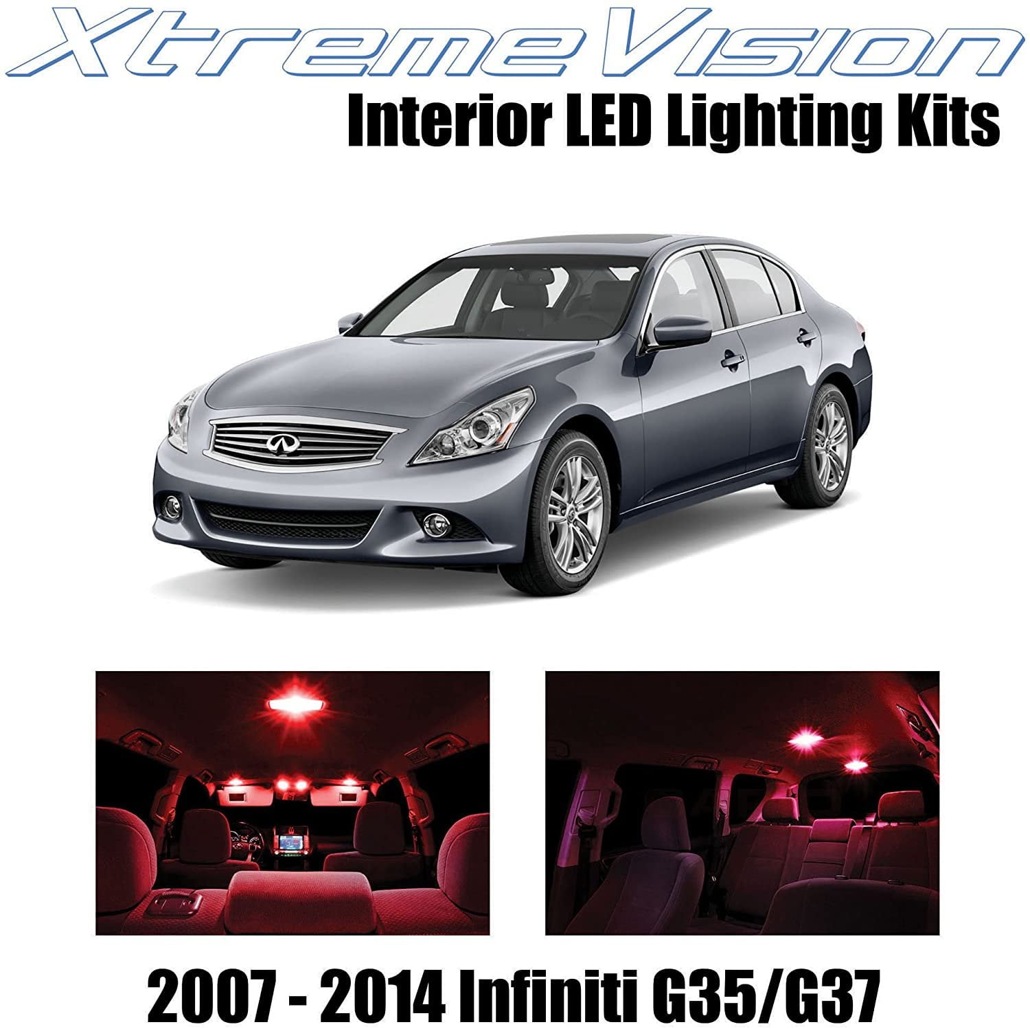 XtremeVision Interior LED for Infiniti G35 G37 Sedan 2007-2014 10 pcs ...