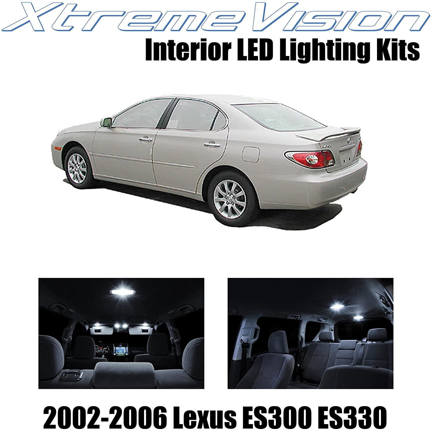 XtremeVision Interior LED for Lexus ES300 ES330 2002-2006 7 pcs Pure ...