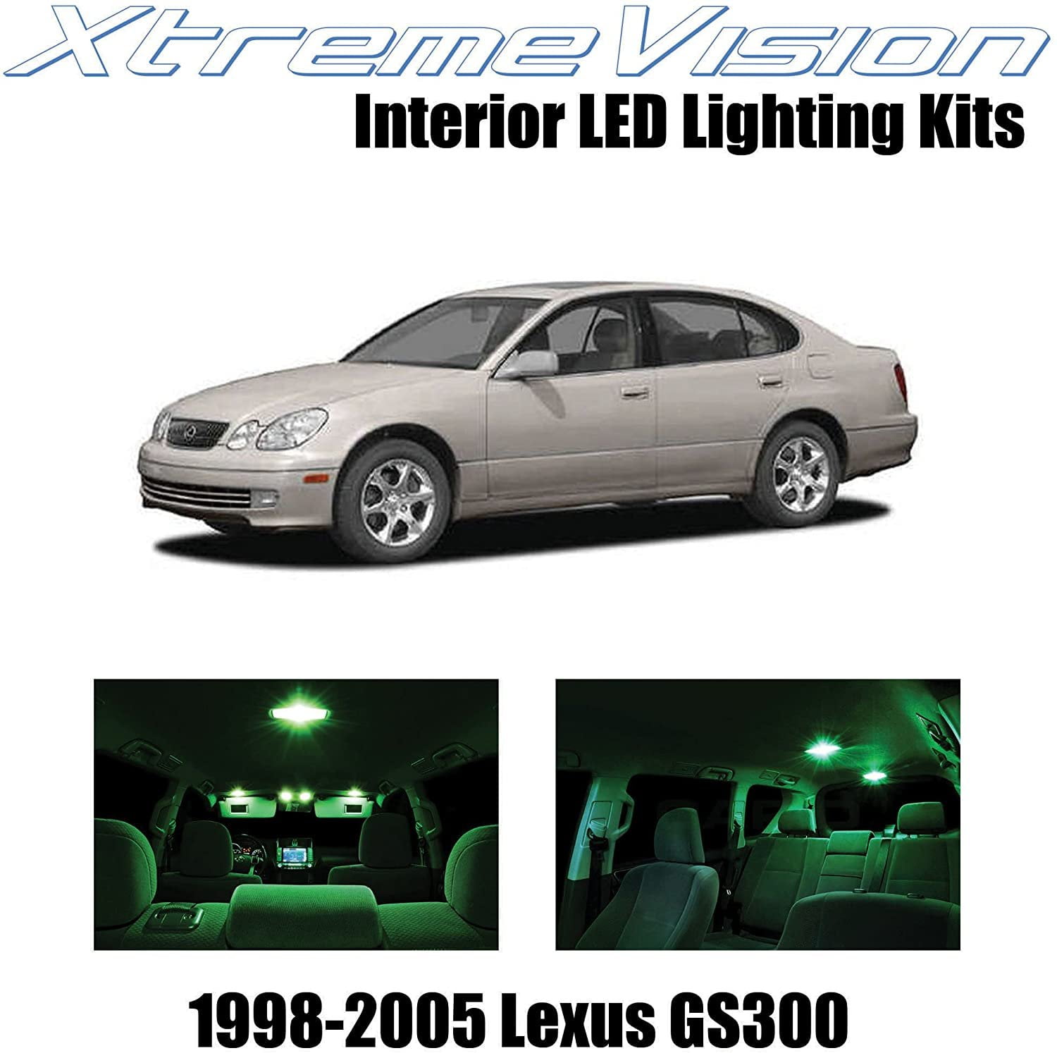 XtremeVision Interior LED for Lexus ES300 ES350 2013-2015 10 pcs Green ...