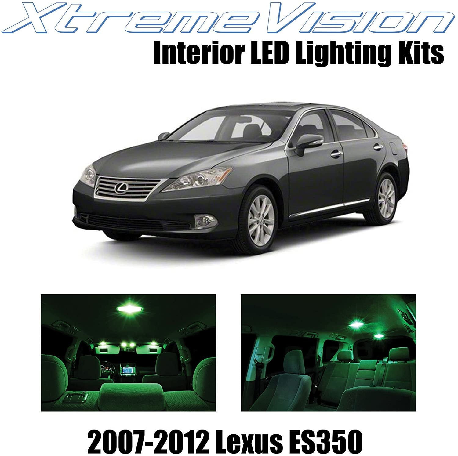 XtremeVision Interior LED for Lexus ES350 2007-2012 7 pcs Green ...