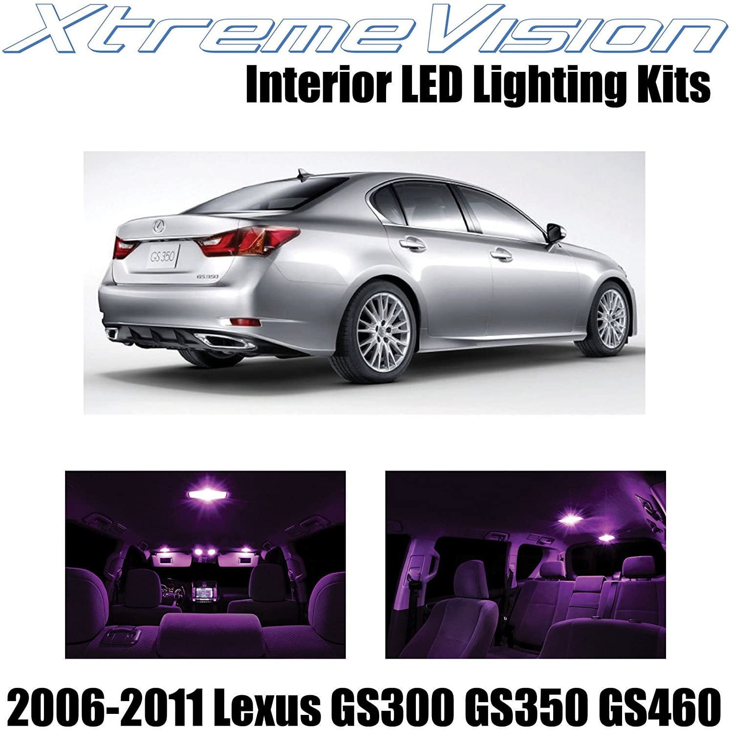 XtremeVision Interior LED for Lexus GS300 GS3500 GS460 2006-2011 3 pcs ...