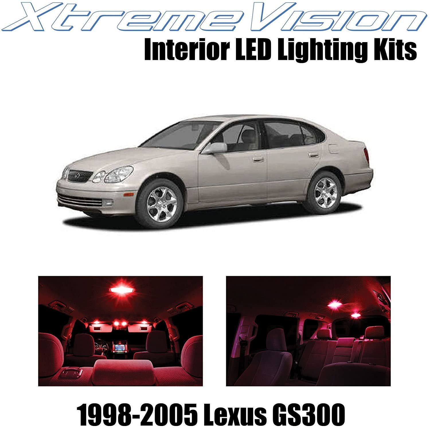 XtremeVision Interior LED for Lexus GS300 GS400 GS430 1998-2005 12 pcs ...