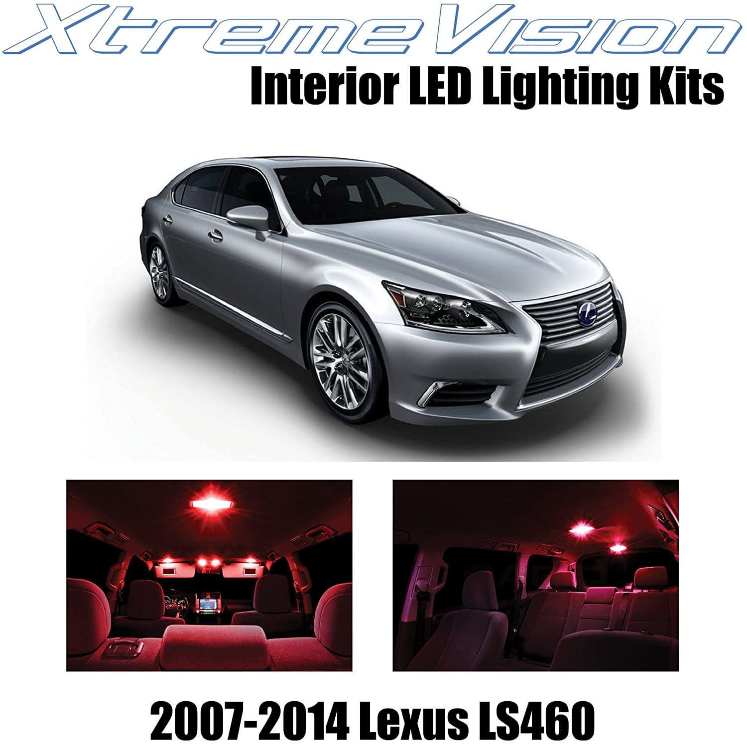 XtremeVision Interior LED for Lexus LS460 LS600h 2007-2014 13 pcs Red ...